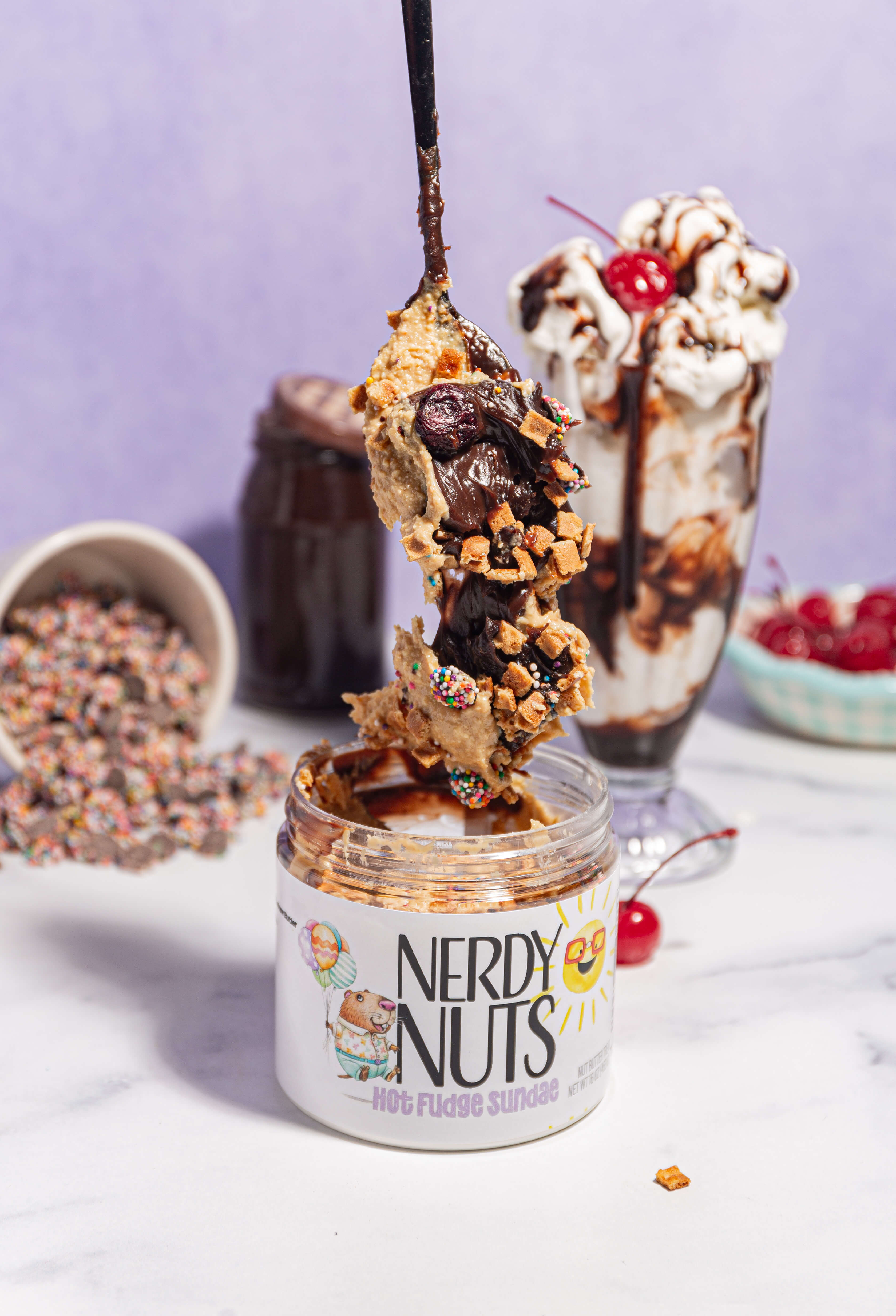 Hot Fudge Sundae Nut Butter Treat | Nerdy Nuts