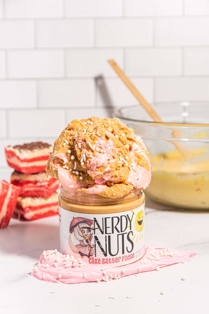 Cake Batter Fudge Peanut Butter Treat | Nerdy Nuts