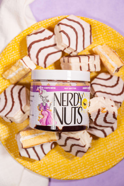 Zebra Cupcake Nut Butter Treat | Nerdy Nuts