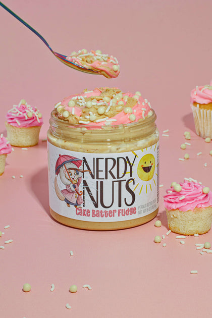 Cake Batter Fudge Peanut Butter Treat | Nerdy Nuts