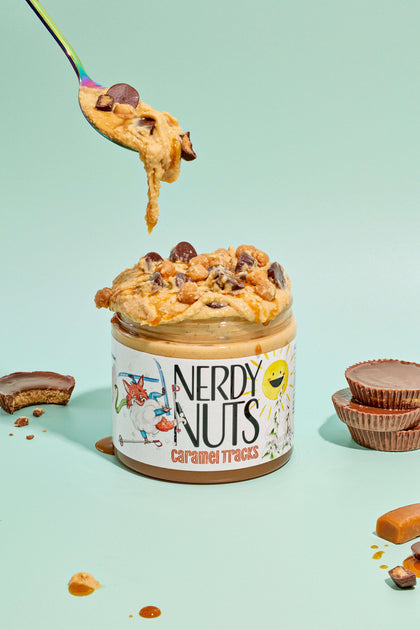 Caramel Tracks Peanut Butter Treat | Nerdy Nuts