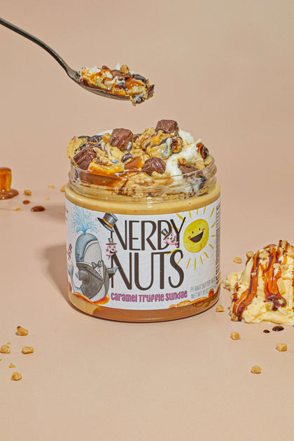 Caramel Truffle Sundae Peanut Butter Treat | Nerdy Nuts