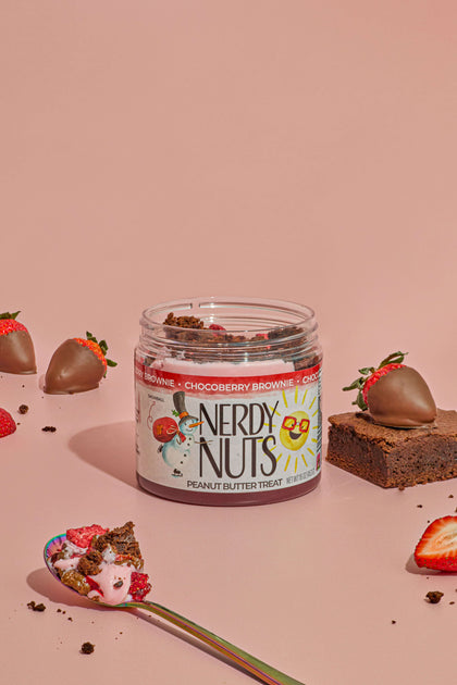 ChocoBerry Brownie Peanut Butter Treat | Nerdy Nuts