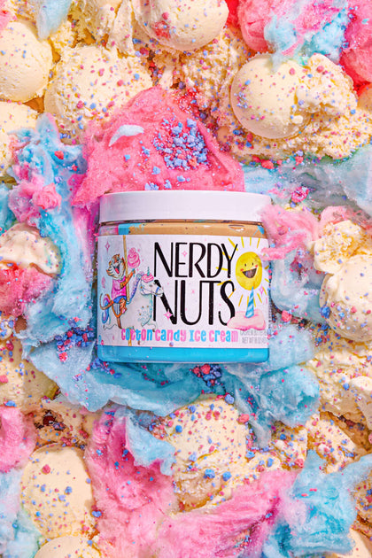 Cotton Candy Cream Cashew Butter Treat | Nerdy Nuts