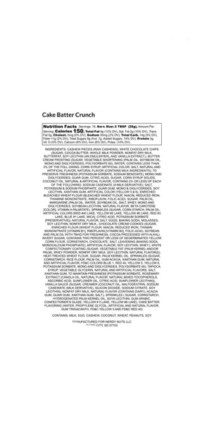 Cake Batter Crunch Cashew Butter Treat | Nerdy Nuts