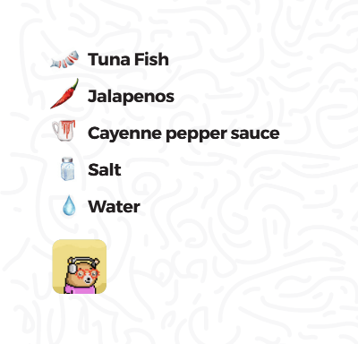 Spicy Tuna Label | Nerdy Nuts
