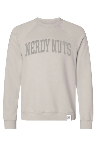 Cream Monochrome Sweatshirt | Nerdy Nuts
