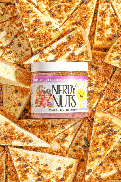 Violet Bisco Cheesecake Peanut Butter Treat | Nerdy Nuts